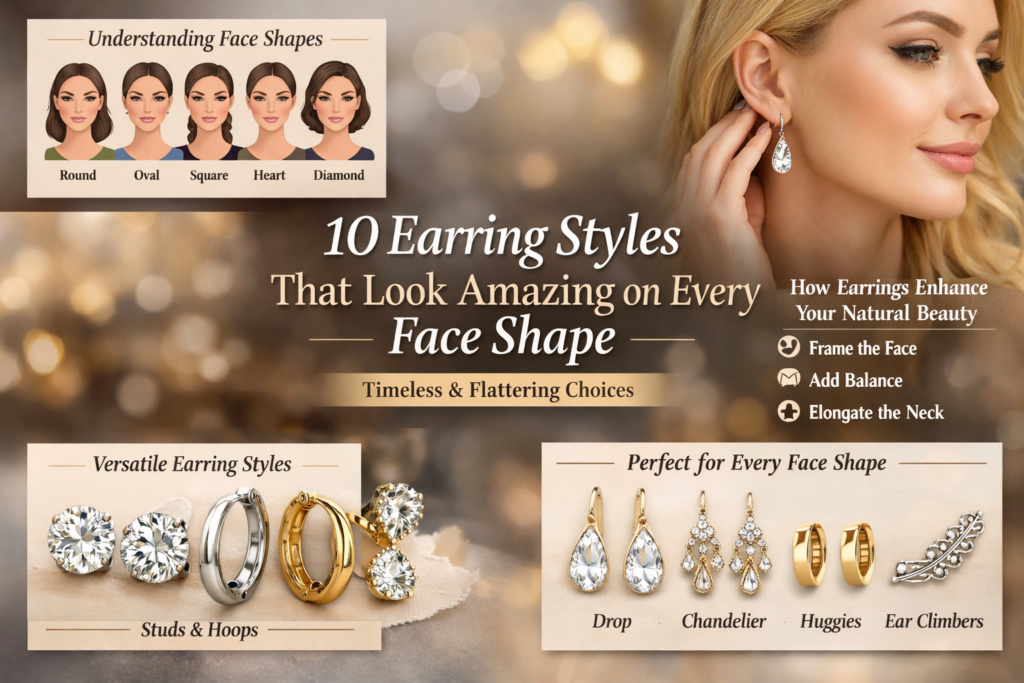 10 Earring Styles That Look Amazing on Every Face Shape - The Daily Tribute